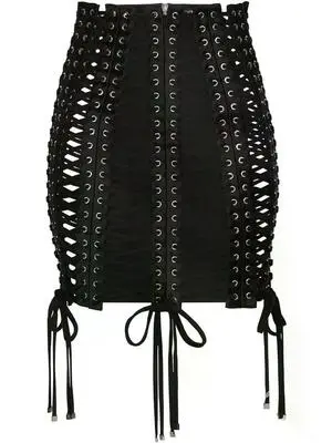 Dolce & Gabbana Eyelet Embellished Miniskirt