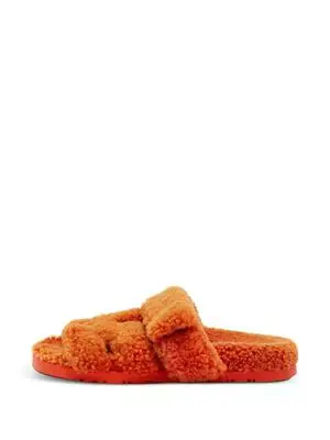 Hermès Chypre Shearling Sandals