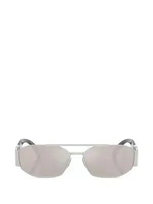 Versace Medusa Geometric-frame Sunglasses - Silver