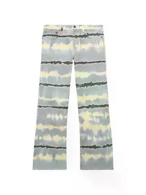 Off-White Tie-dye Effect Relaxed Fit Jeans