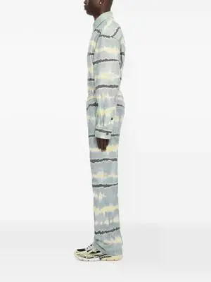 Off-White Tie-dye Effect Relaxed Fit Jeans