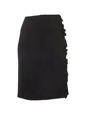 LOUIS VUITTON Frilled Pencil Skirt
