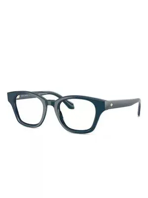 Giorgio Armani Rectangle Frame Eyeglasses - Blue