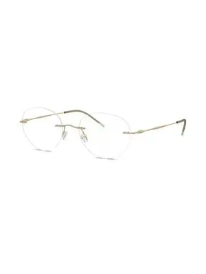 Giorgio Armani Rimless Round Frame Eyeglasses