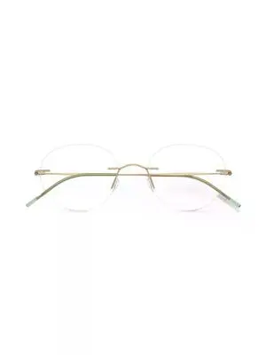Giorgio Armani Rimless Round Frame Eyeglasses
