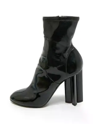 Saint Laurent Silhouette Flower-cut Ankle Boots