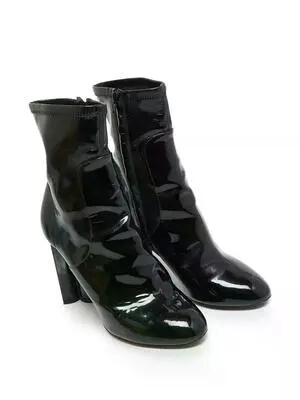 Saint Laurent Silhouette Flower-cut Ankle Boots