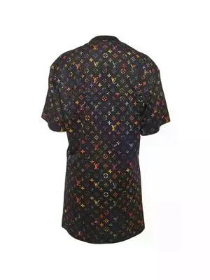 LOUIS VUITTON Monogram Short-sleeved Midi Dress