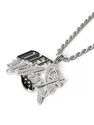 Off-White Wizard Strass-embellished Necklace
