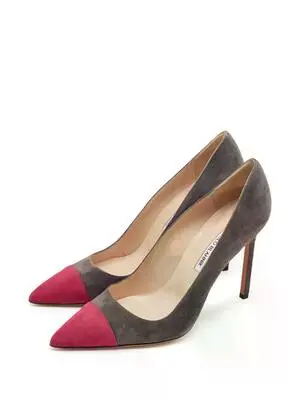 Manolo Blahnik Bipunta Suede Pumps