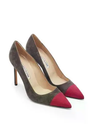 Manolo Blahnik Bipunta Suede Pumps