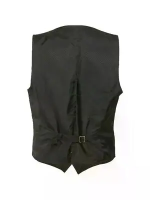 Dolce & Gabbana Woven Texture V-neck Vest
