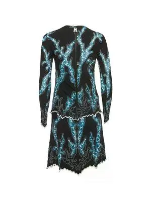 LOUIS VUITTON Embroidered Jersey Midi Dress