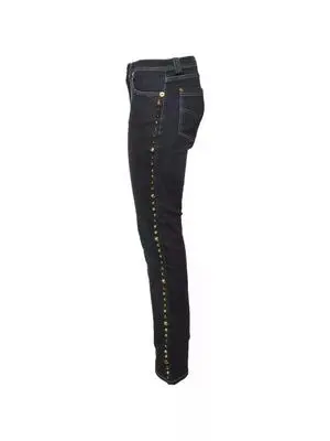 Versace Studded Slim-fit Jeans