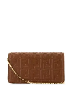Fendi Baguette Leather Wallet On Chain