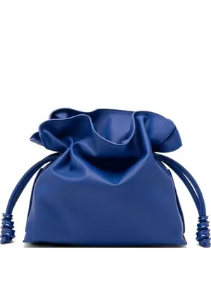 Loewe Loewe Flamenco Medium Leather Clutch Blue