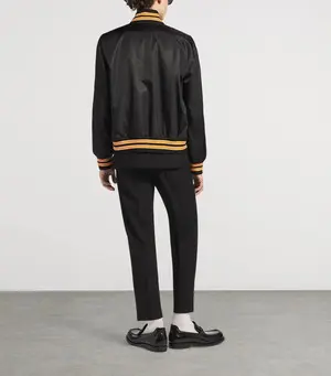 Balenciaga Satin Varsity Jacket