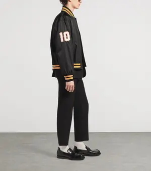 Balenciaga Satin Varsity Jacket