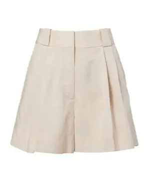 BLAZÉ MILANO Selle Pleated Shorts - Nude