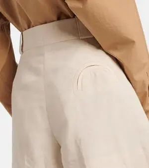 BLAZÉ MILANO Selle Pleated Shorts - Nude