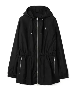 Burberry Short Nylon Cotton Parka - Black