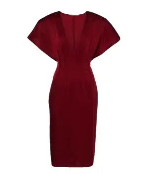 Stella McCartney Draped Satin Midi Dress