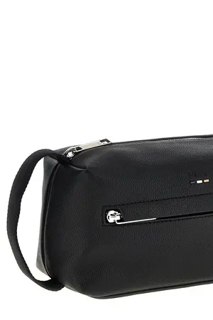 Hugo Boss Logo Debossed Zipped Washbag