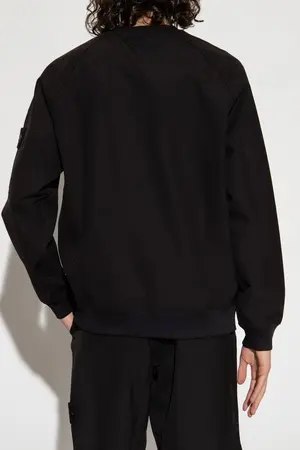 Stone Island Compass-motif Long-sleeved Sweatshirt