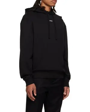 Hugo Boss Logo-printed Drawstring Hoodie