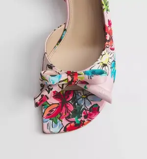 Dior Dioriviera Bow Heeled Slingback Sandal
