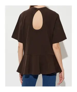 ROTATE BY BIRGER CHRISTENSEN Peplum T-shirt