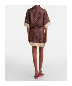 Valentino Garavani Printed Silk Twill Shirt Dress