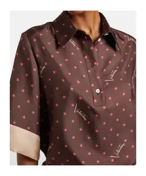 Valentino Garavani Printed Silk Twill Shirt Dress