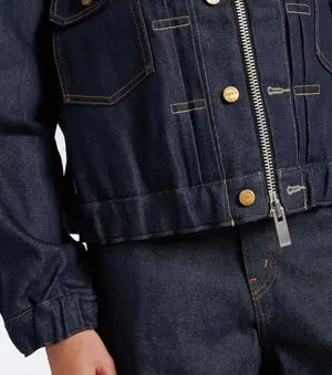 Sacai Denim Bomber Jacket - Blue