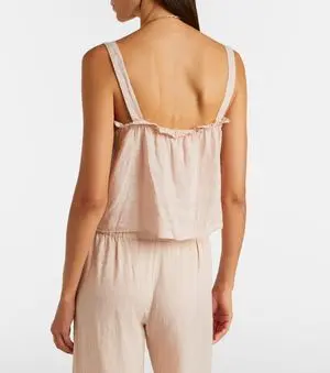 Velvet By Graham & Spencer Izzie Linen Top