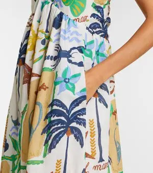 Velvet By Graham & Spencer Leyla Printed Cotton Maxi Dress