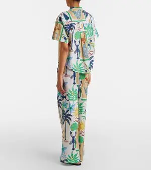 Velvet By Graham & Spencer Trixie Cotton Poplin Wide-leg Pants