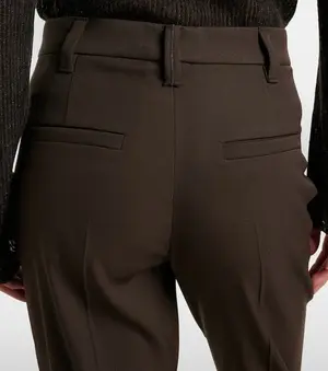 Brunello Cucinelli Monili Wool Slim Pants