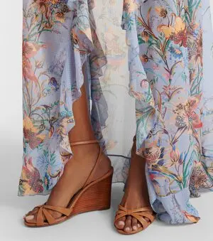 AQUAZZURA Tati Leather Wedge Sandals