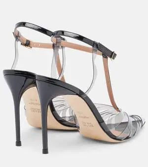 MALONE SOULIERS Jilia Leather-trimmed Pvc Slingback Pumps