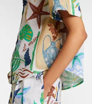 Velvet By Graham & Spencer Marnie Printed Cotton Poplin Shirt