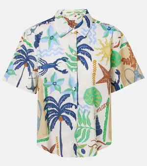 Velvet By Graham & Spencer Marnie Printed Cotton Poplin Shirt - Multicoloured