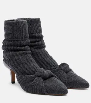 Chloé Ribbed-knit Sock Boots