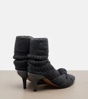 Chloé Ribbed-knit Sock Boots