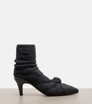 Chloé Ribbed-knit Sock Boots