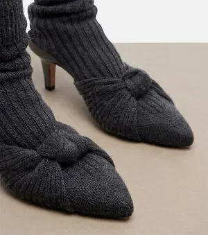 Chloé Ribbed-knit Sock Boots