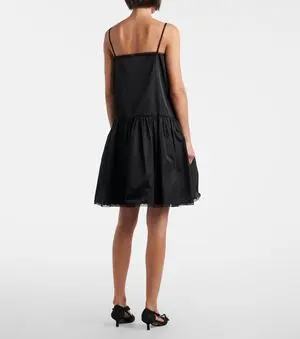 Prada Re-nylon Lace-trimmed Mini Dress