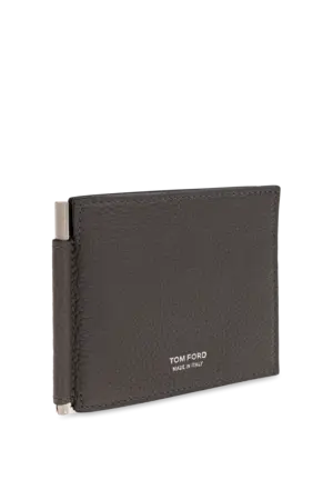 TOM FORD Leather Wallet With Money Clip