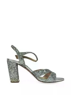 Miu Miu Crystal-embellished Leather Sandals