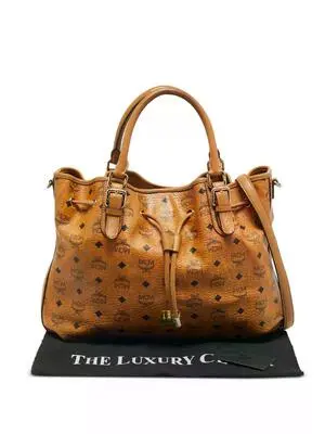 Mcm Visetos Drawstring Tote Bag